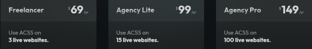 Automatic CSS – ACSS one Website activation – Lifetime Updates